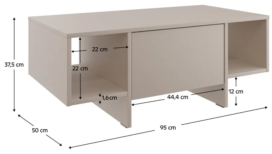 Kondela Konferenční stolek, kašmír, STANDO STD02