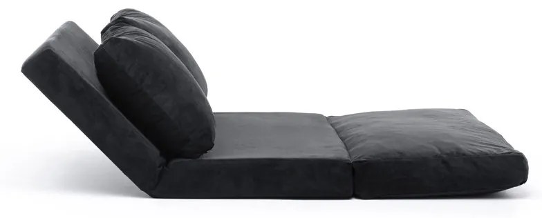 Designová rozkládací pohovka Wandella 120 cm černá