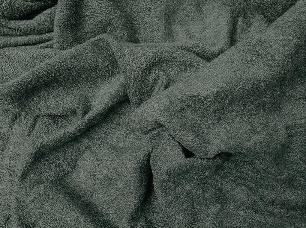 Froté prostěradlo EXCLUSIVE zelenošedé 200x220 cm