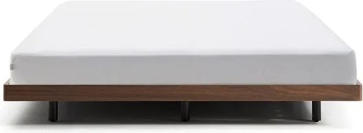 Hnědá dvoulůžková postel z březového dřeva bez čela s roštem 160x200 cm Norlen – Kave Home