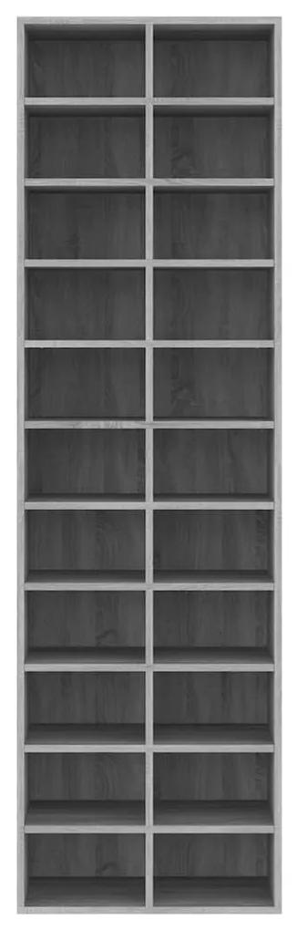 Botník šedý sonoma 54 x 34 x 183 cm kompozitní dřevo - Default Title