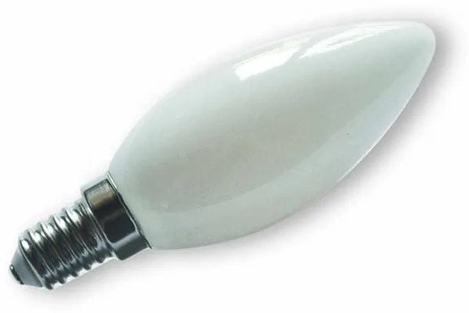 RedLED AV-LZS-M-4W LED žárovka svíčka E14 mléčná, 4W, 4000K náhrada za 40W | K