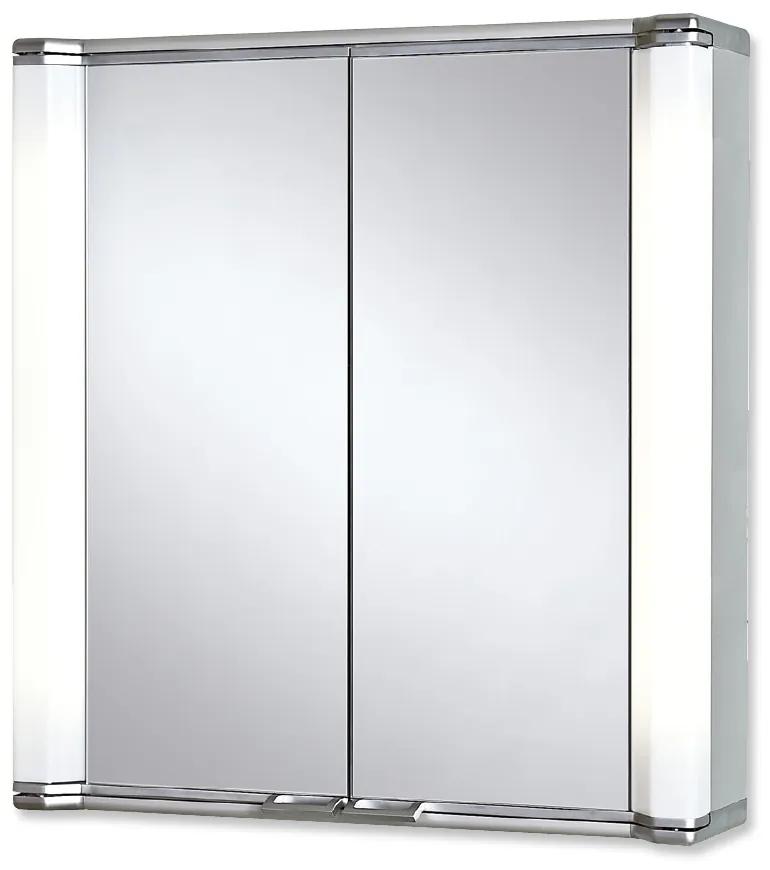 JOKEY ALUSTAR 70 Zrcadlová skříńka - aluminium š. 70 cm, v. 75 cm, hl. 17 cm, 224512020-0190