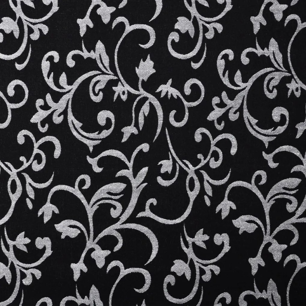 Lenoška Černobílá Textil Bílá