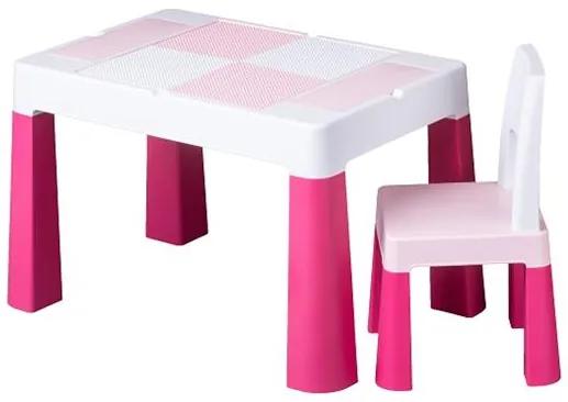 Dětský set stůl a židle MULTIFUN růžový