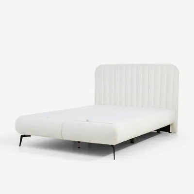 Postel boxspring VALO bílá 140x200