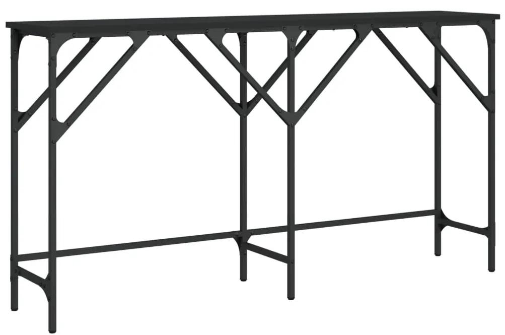 vidaXL Konzolový stolek černý 140 x 29 x 75 cm kompozitní dřevo