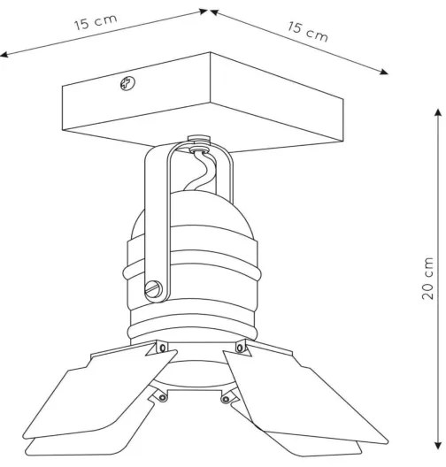 Lucide 17997/01/66 - Bodové svítidlo PICTO 1xGU10/35W/230V růžová