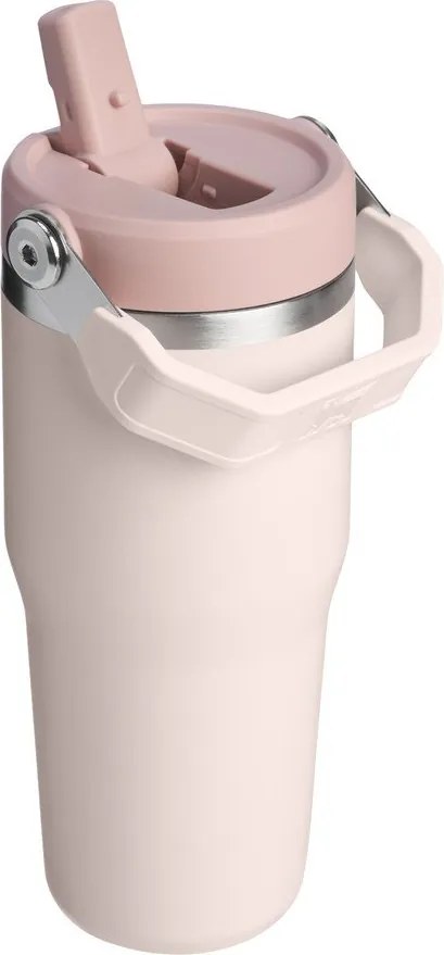 Světle růžová termoska z nerezové oceli 410 ml IceFlow™ Flip Straw 2.0 Tumbler Rose Quartz – Stanley