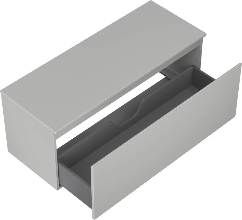 Mexen Orio, koupelnová skříňka 120 cm s horní částí, 1 zásuvka, šedá matná, 91A10-12047-1-BFC62