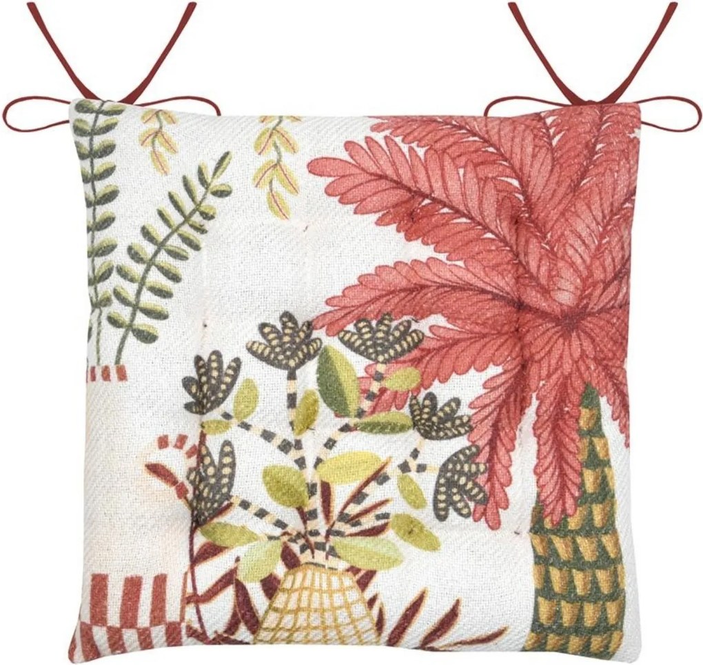 Podsedák na židli Maota 38x38 cm červený/vícebarevný