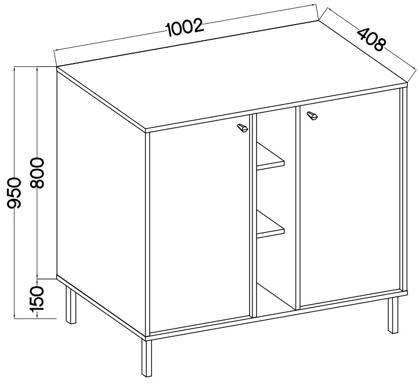 Falco Komoda Tomila 822/2 eukalyptus