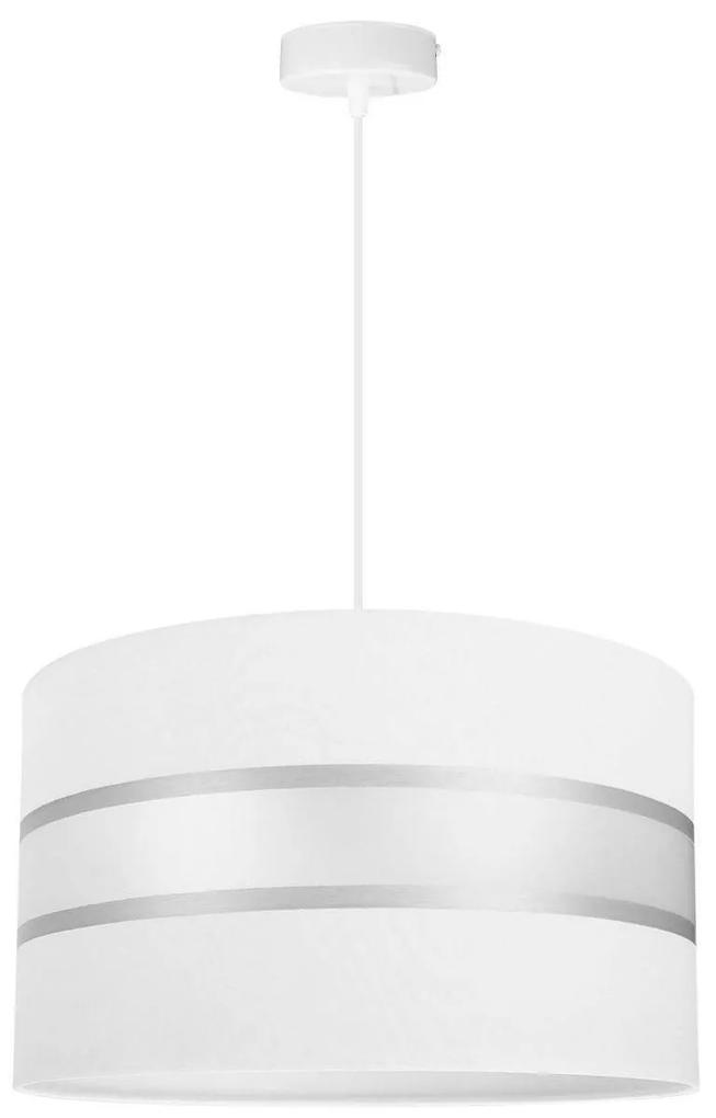 Závěsné svítidlo ELEGANCE, 1x textilní stínítko (výběr z 5 barev), (výběr ze 3 barev konstrukce), (fi 35cm)