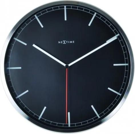 Nástěnné hodiny 35 cm COMPANY BLACK STRIPE