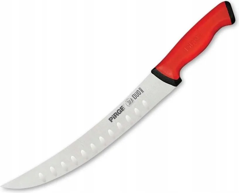 Řeznický nůž porcovací 210 mm Pirge Duo Butcher, červený