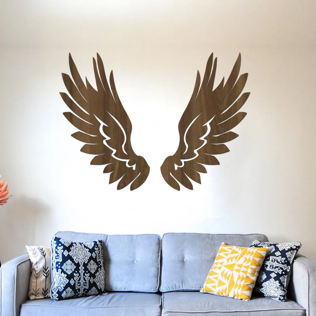dřevo života Dřevěná andělská křídla ROZLET Barevný vzor: Černá, Rozměry (cm): 120x92
