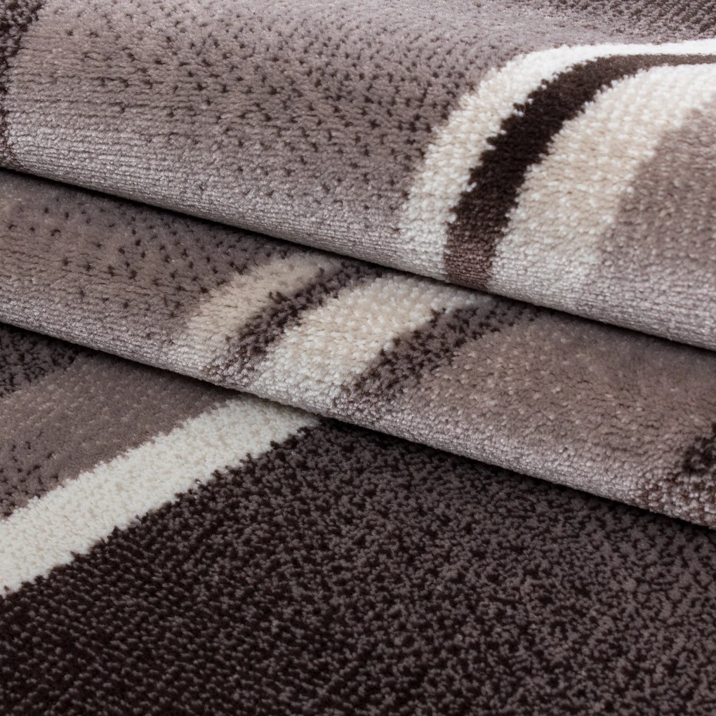 Ayyildiz, Kusový koberec Parma 9210 brown, 120x170, hnědá, chodba / předsíň