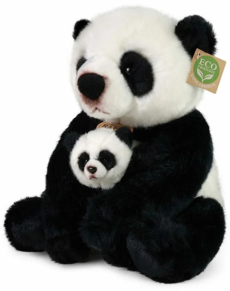 Rappa Plyšová panda s mládětem 27 cm ECO-FRIENDLY