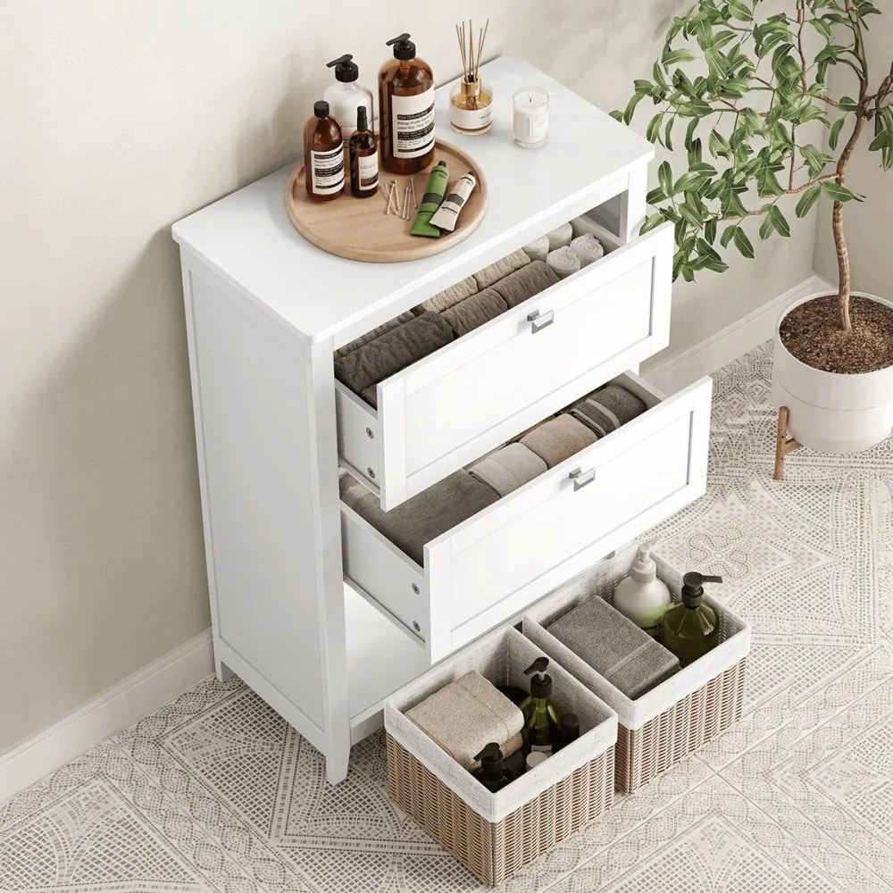 Koupelnová skříňka AUK-E1054 WT, mdf, bílá (60 x 30) cm