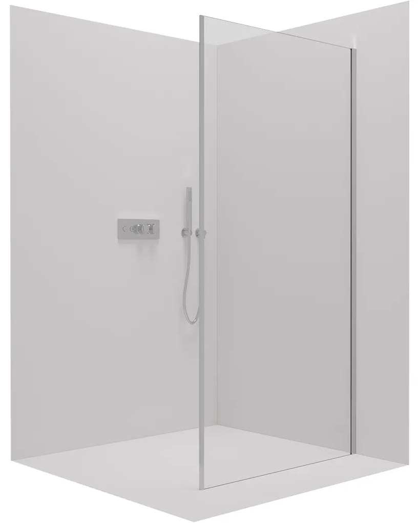 Cerano Porte, sprchová zástěna ke sprchovému koutu 100x195 cm, 8mm čiré sklo, chromový profil, CER-CER-413447