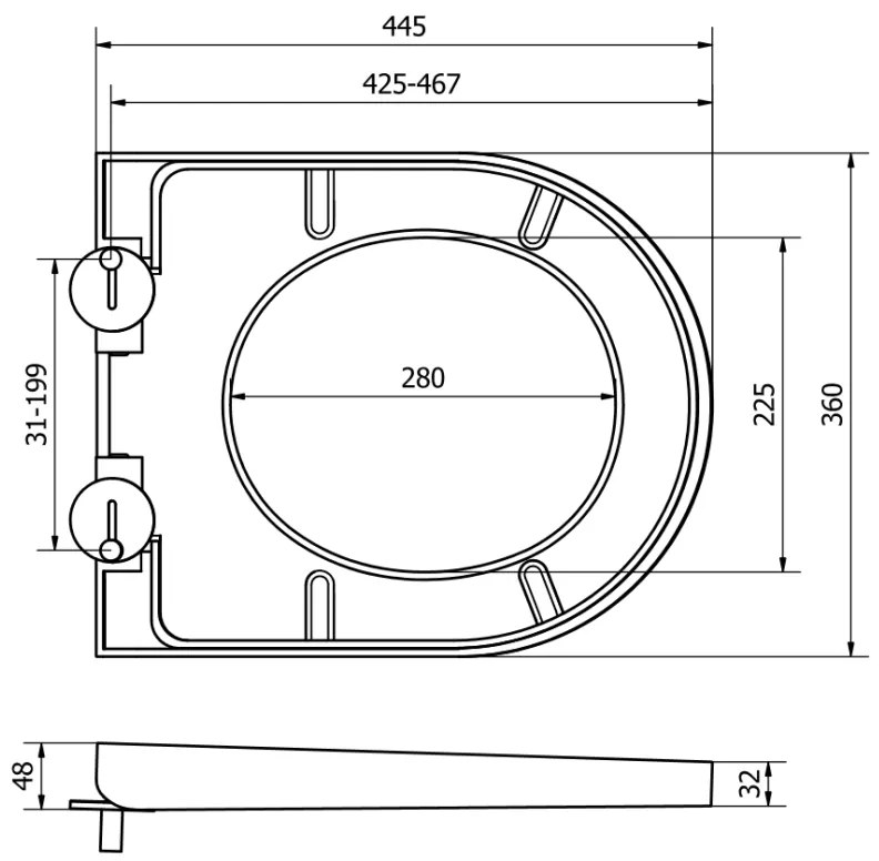 Mexen - WC sedátko DUROPLAST na wc mísu LENA RICO SOFIA CARMEN (823) | soft-close, 39020100