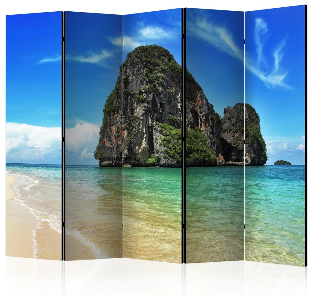 Artgeist Paraván - Exotic landscape in Thailand, Railay beach II [Room Dividers] Velikosti (šířkaxvýška): 225x172