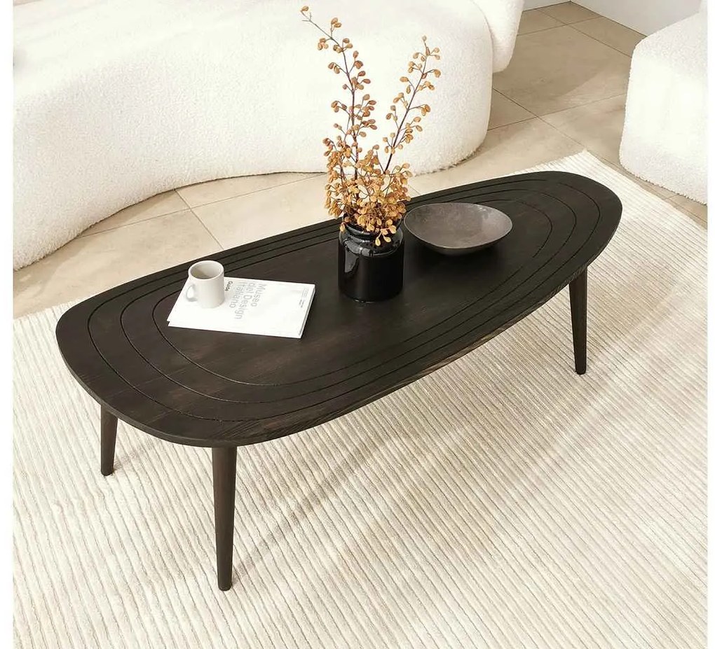 Designový konferenční stolek Garnet 115 cm antracitový