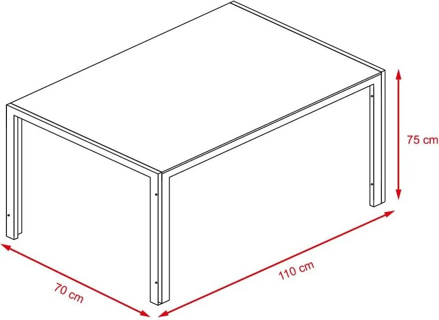 Jídelní set pro 4 osoby AXIS, bílá