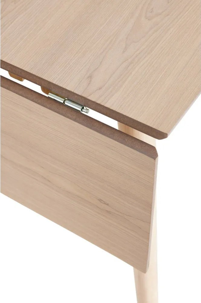 Rozkládací jídelní stůl s přídavnou deskou v dekoru jilmu 80x80 cm Jolina – Ellos Home