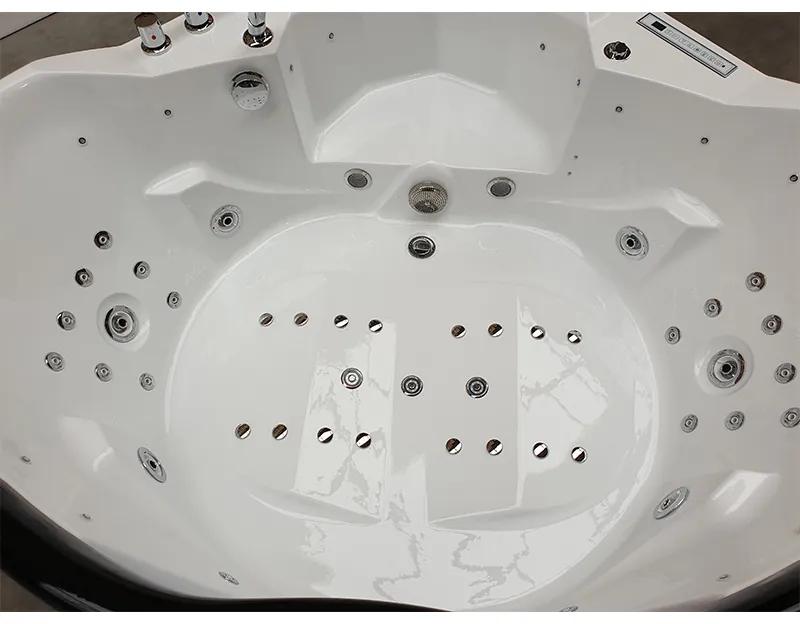 BPS-koupelny Hydromasážní vana HYD-EO932W 155x155 BÍLÁ s ohřevem vody