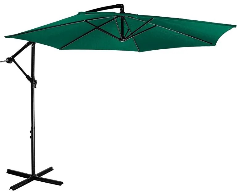 STILISTA Zahradní slunečník, 330 cm, zelený