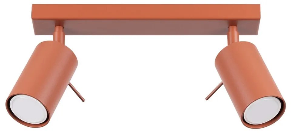 Bodové svítidlo v cihlové barvě 6x30 cm Etna – Sollux