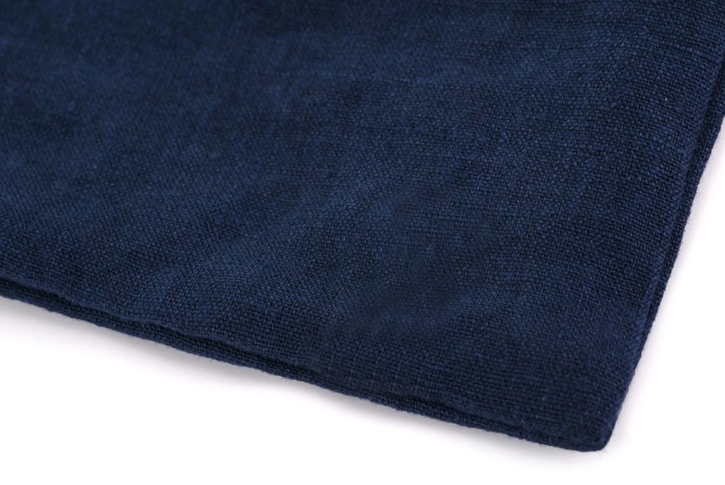 Tom Linen Povlak na polštář Navy Washed Velikost: 40x60cm