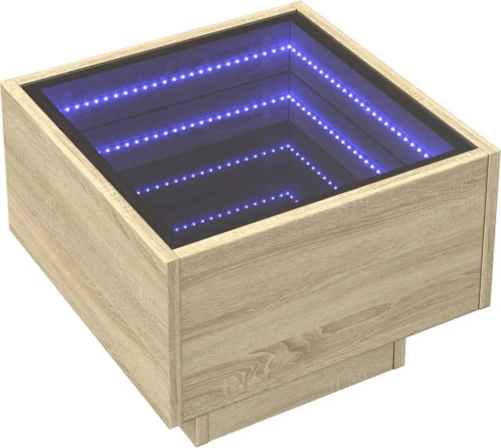 Noční stolek s Infinity LED dub sonoma 40 x 40 x 30 cm 3284065