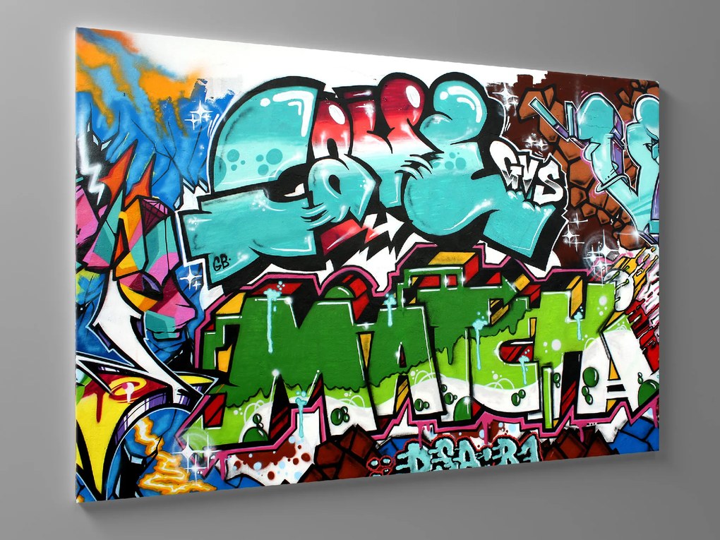 Dětský obraz graffiti Rozměr: 120 x 80 cm