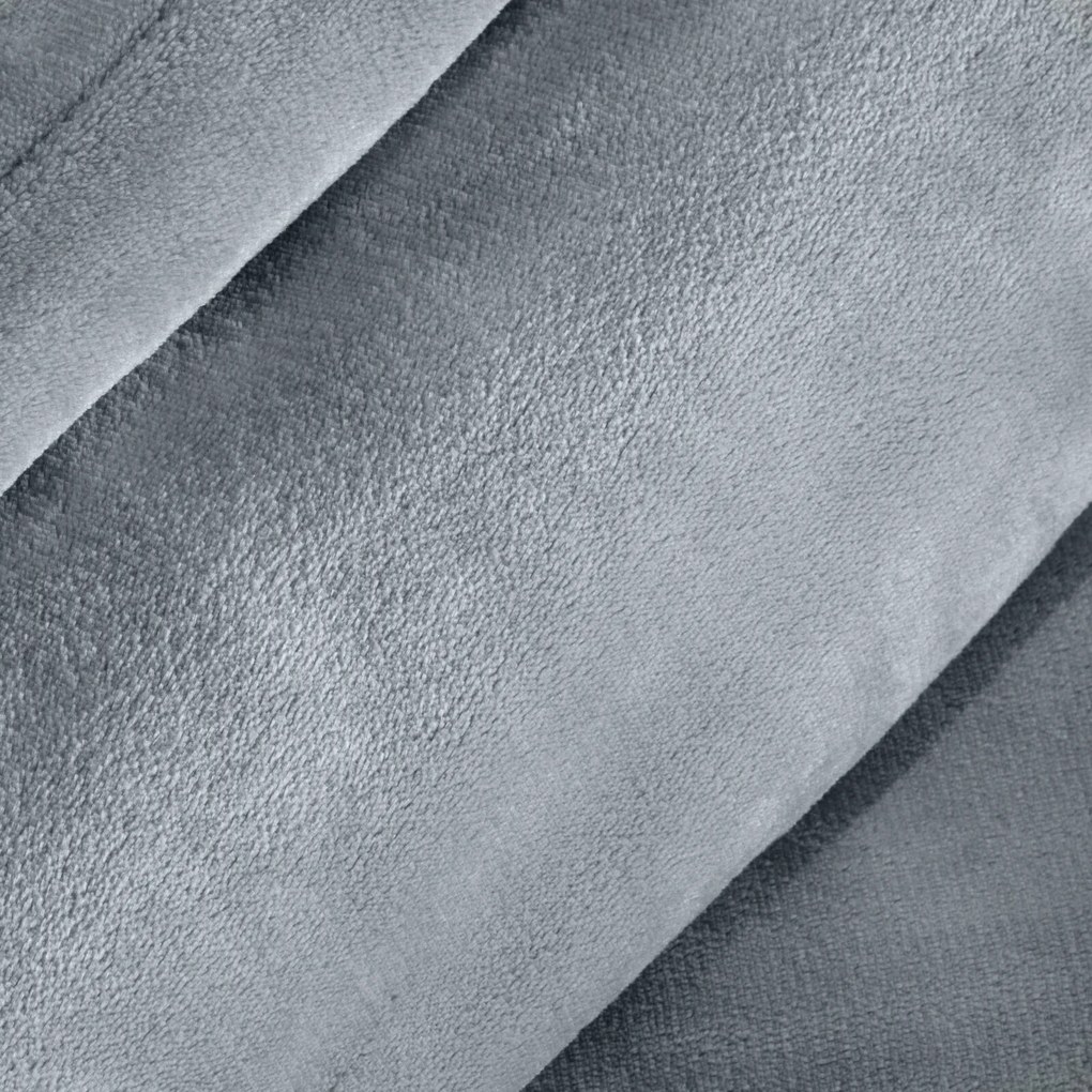 FLEECOVÉ POVLEČENÍ FLANO2 200X220 CM, 2 KS 70X80 CM STŘÍBRNÉ