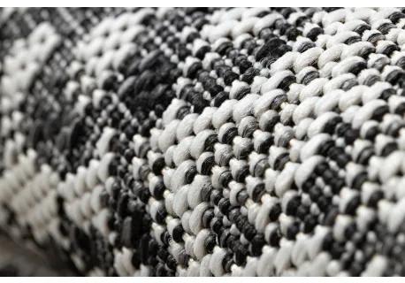 Dywany Luszczow Kusový koberec SISAL SION Hadí kůže 22162 ecru / černý Rozměr koberce: 120 x 170 cm
