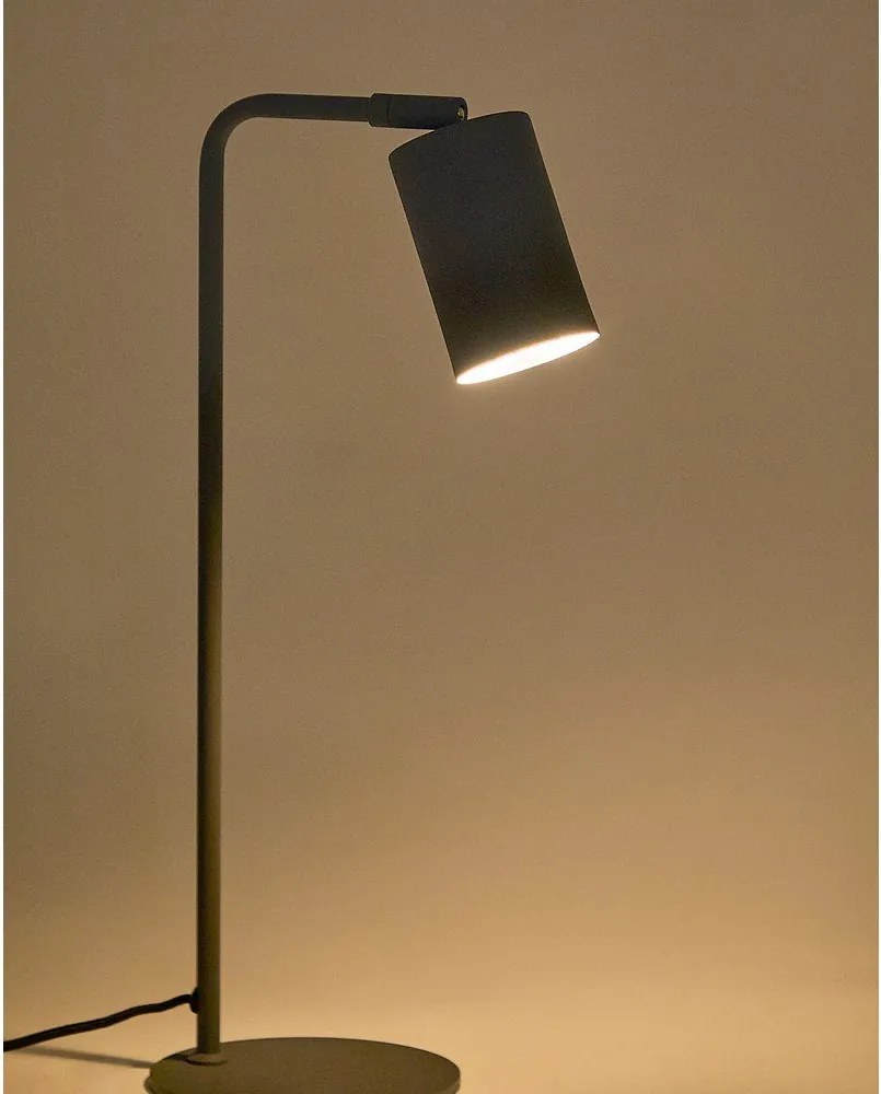 Černá kovová stolní lampa (výška 49 cm) Manie – Kave Home