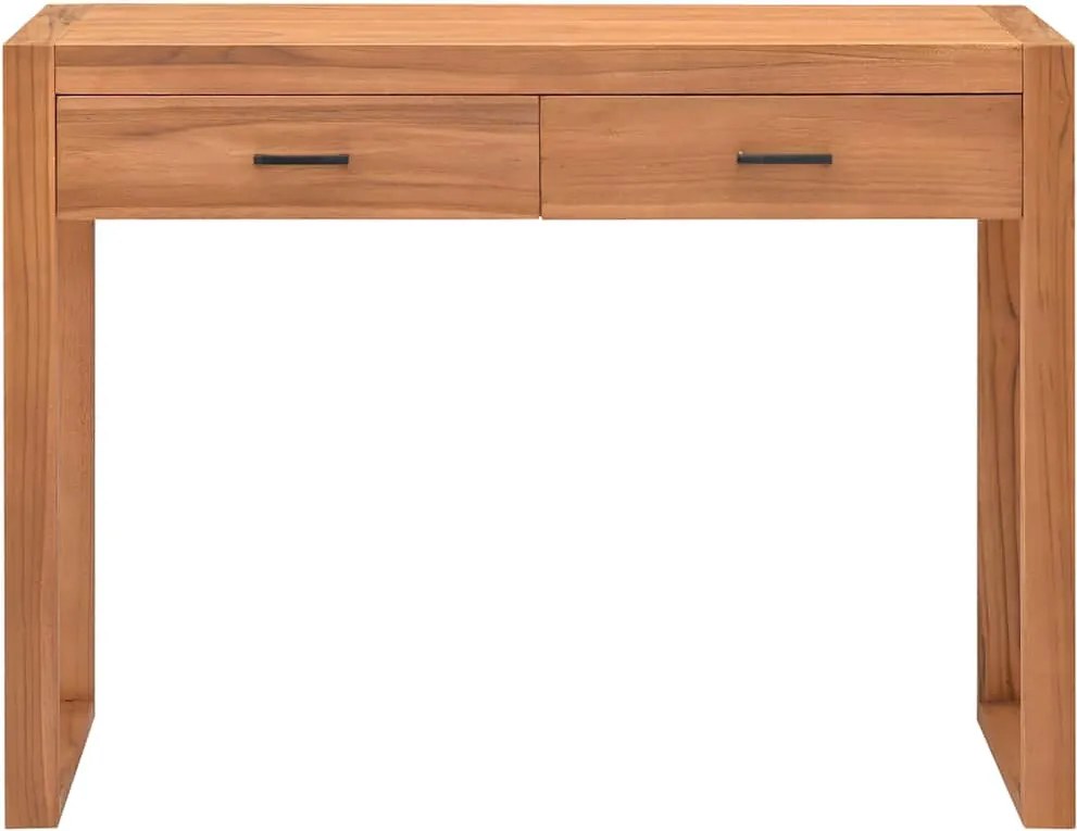 Psací stůl se 2 zásuvkami 100 x 40 x 75 cm teakové dřevo 325270