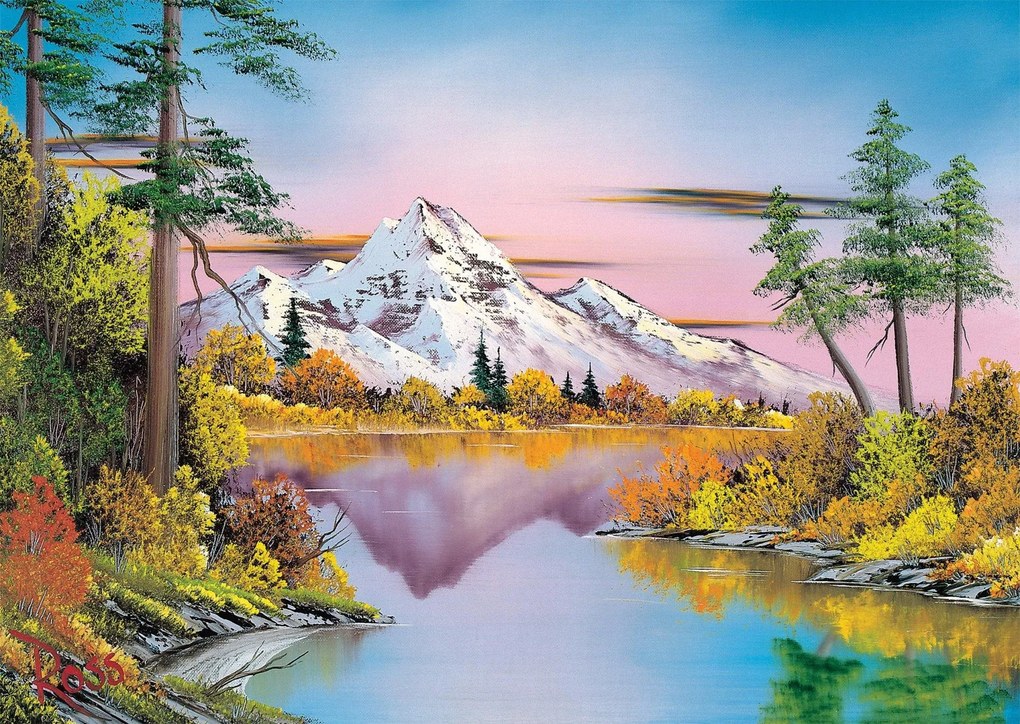Puzzle schmidt puzzle bob ross odrazy 1000 dílků