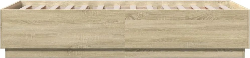 Rám postele dub sonoma 90 x 200 cm kompozitní dřevo 3209725