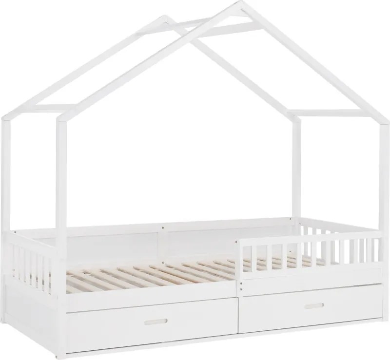 Postel Montessori BIANKA 90x200, masiv bílá Kondela 0000396817