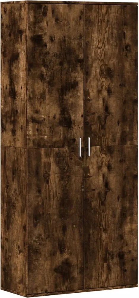 Skříň highboard kouřový dub 80 x 35 x 180 cm kompozitní dřevo 3276655