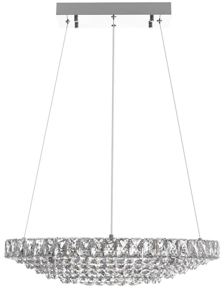 Toolight - Závěsná stropní lampa Crystal LED - chrom - APP775-1CP