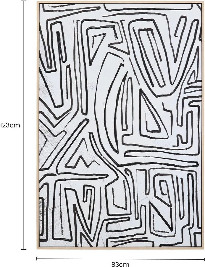 Obraz s rámem/na plátně 83x123 cm Astratto – Premier Housewares