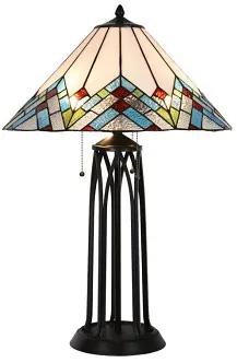 Stolní lampa Tiffany ABSTRACT TRIANGLE Clayre &amp; Eef 5LL-5393