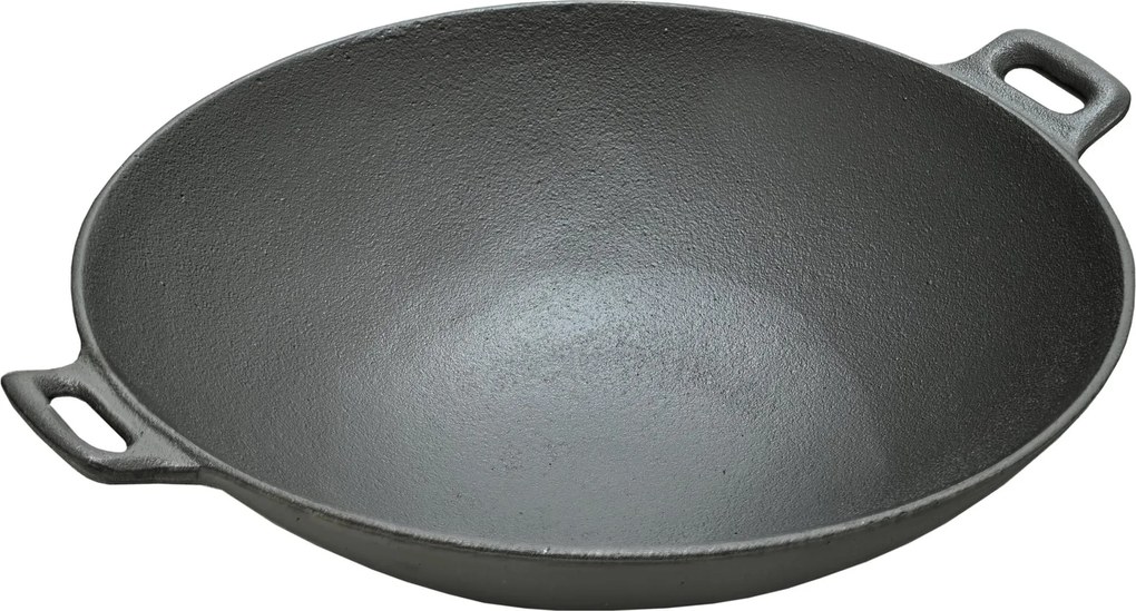 Pánev cattara grilovací pánev wok litina 31cm