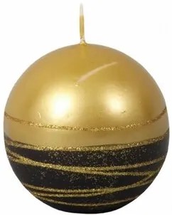 Vánoční svíčka Lumina Gold koule, zlatá