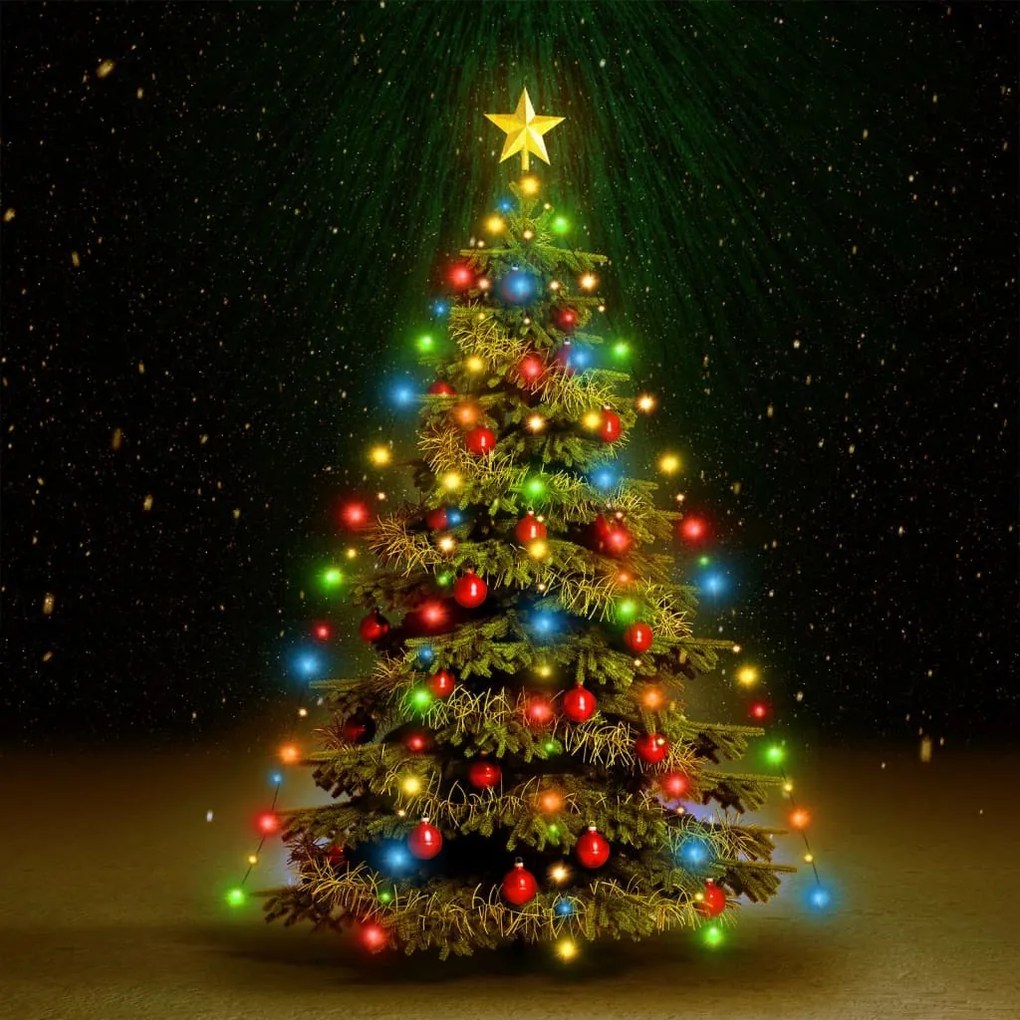 vidaXL Světelná síť na vánoční stromek 180 ch LED diod 180 cm [328872] Barva: Studená bílá