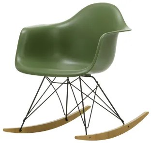 Eames Plastic Armchair RAR černě lakovaná lesní zelená javor Vitra